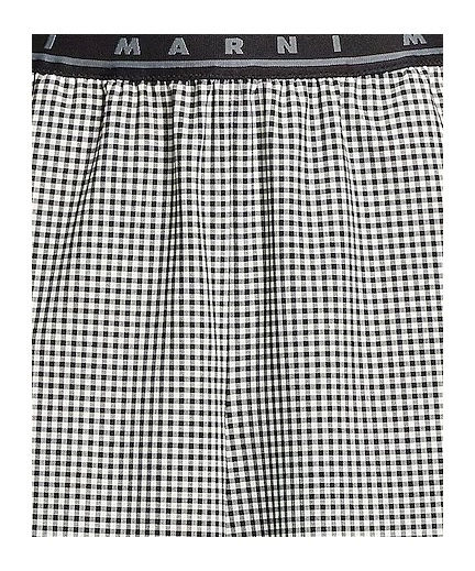 Marni Plaid Wide-leg Trousers