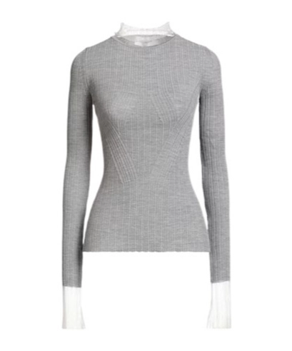 Sportmax Lightweight Long-sleeve Turtleneck Knit Top