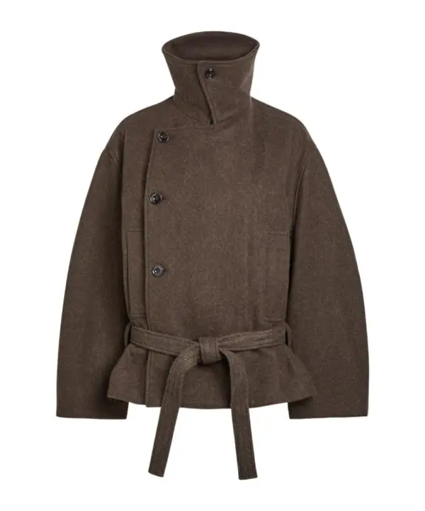 LEMAIRE Wool-blend Wrap Coat