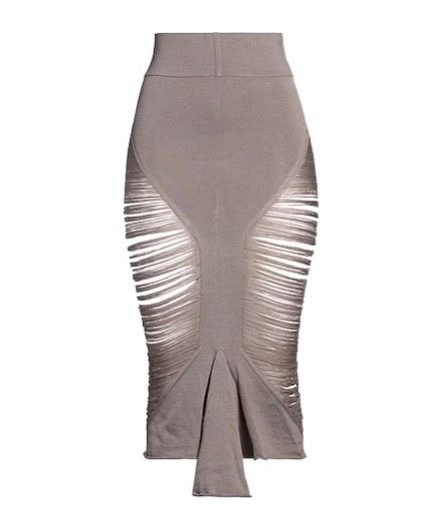 Rick Owens Asymmetrical Wool Skirt
