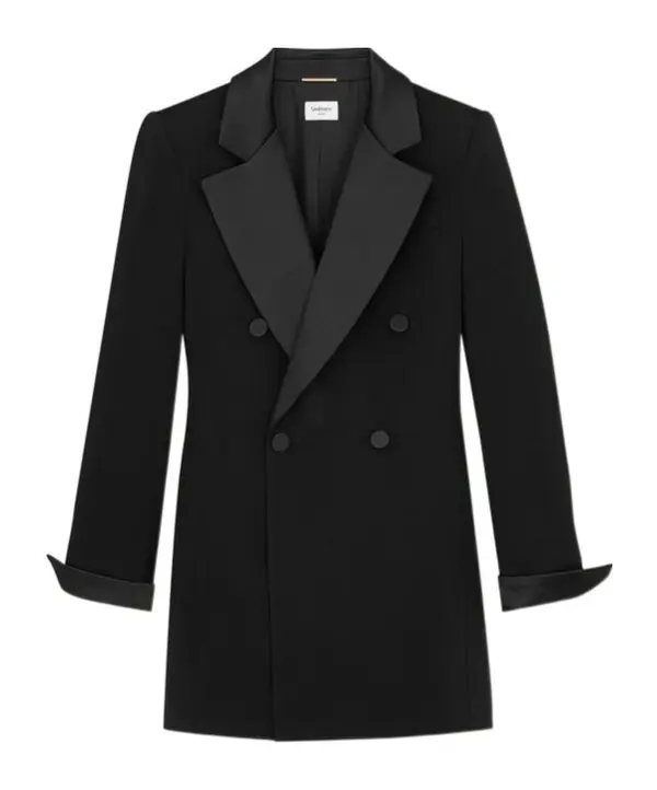 Saint Laurent Double-breasted Wool Coat