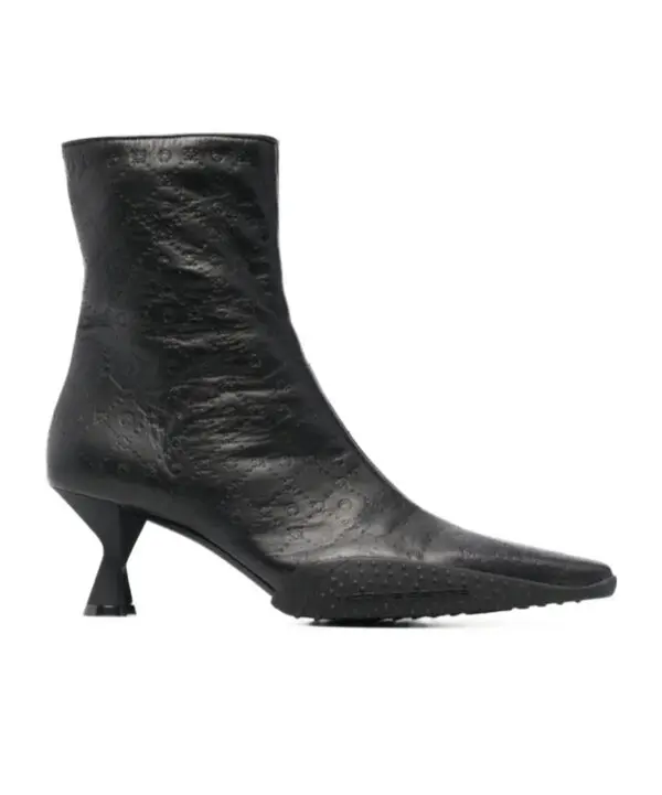 MARINE SERRE Pointed-toe Ankle Boots