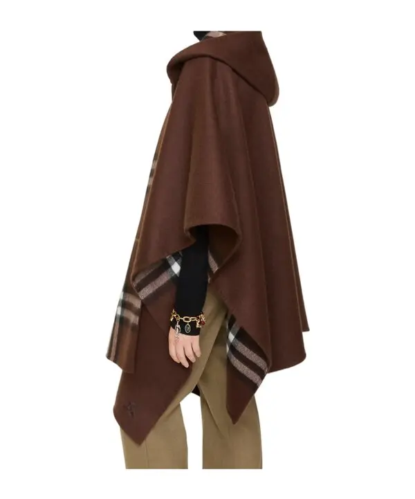 Burberry Cashmere Hooded Cape - Black
