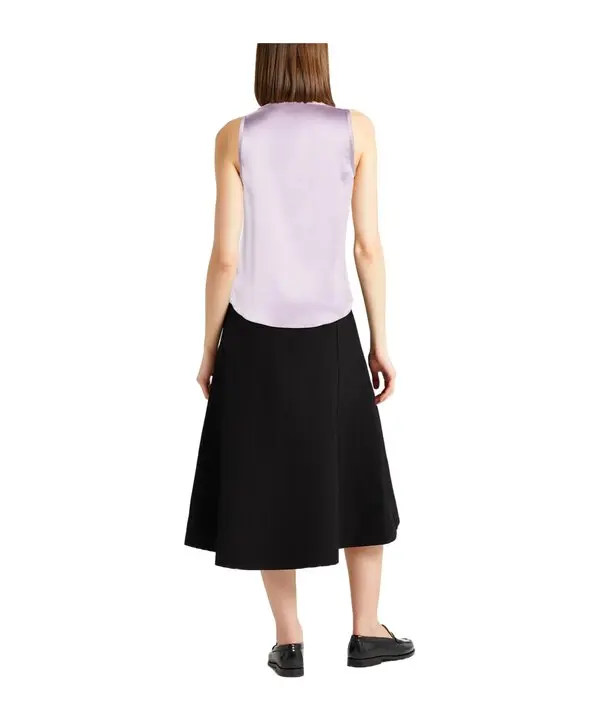 Brunello Cucinelli Sleeveless Scoop Neck Top - Purple