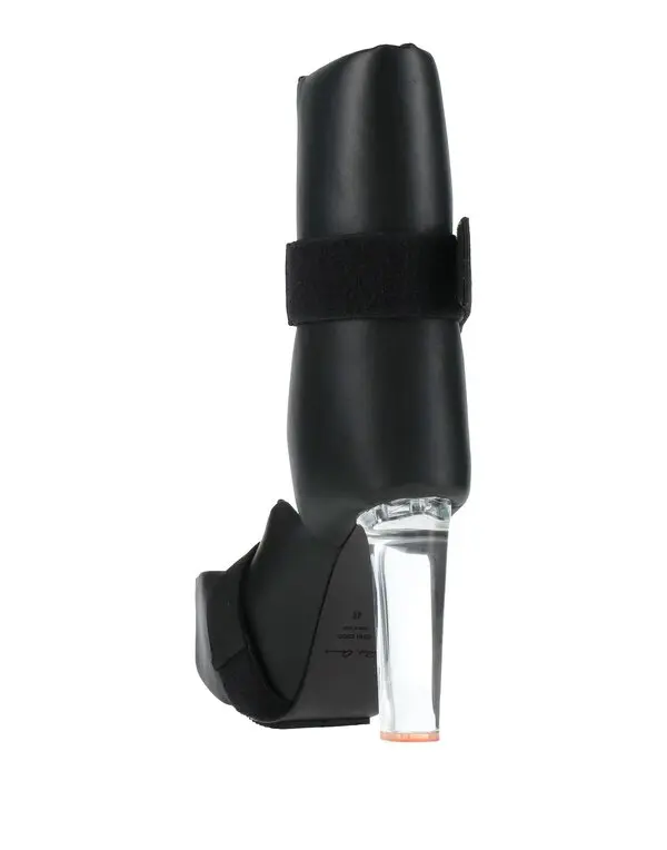 Rick Owens Leather Tall Boots With Stiletto Heel