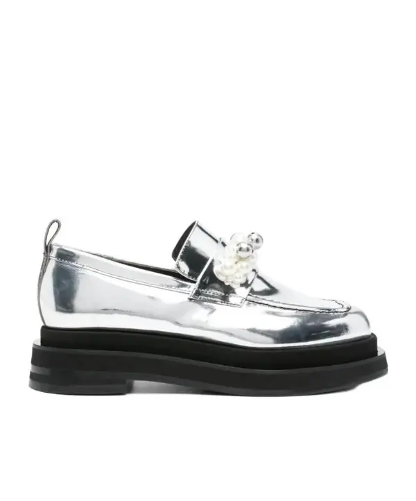 Simone Rocha Heart Toe Platform Loafers - Black