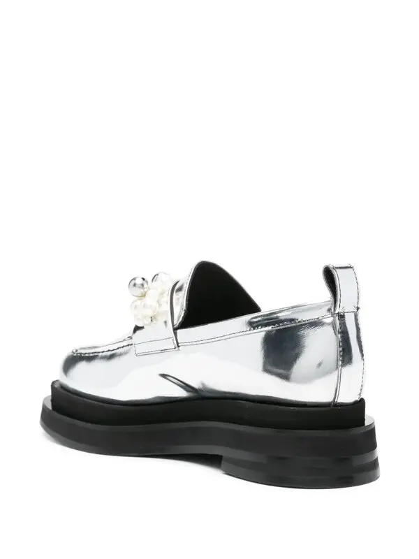 Simone Rocha Heart Toe Platform Loafers - Black