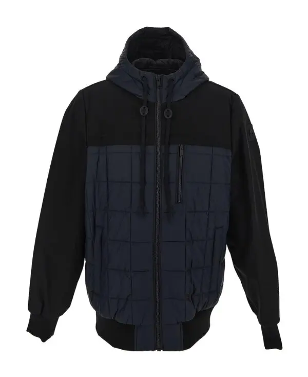 Moose Knuckles Zip Up Hooded Jacket With Drawstring