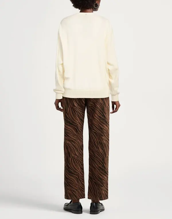 Sportmax V-neck Long-sleeve Fine Knit Top