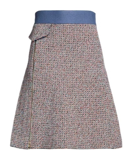 Chloé Multi-color Tweed A-line Skirt