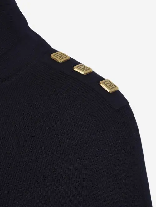 Balmain Long Sleeved Turtleneck Jumper
