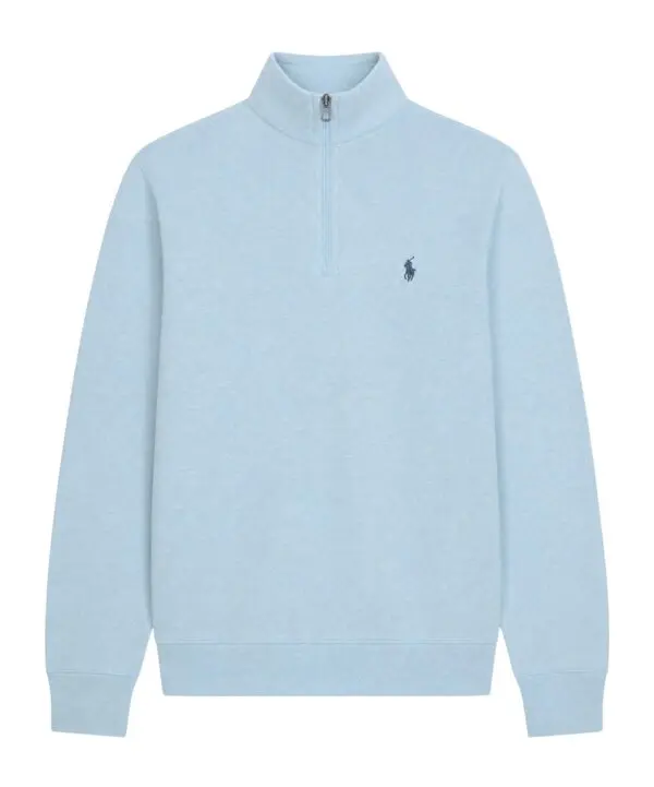 Polo Ralph Lauren Half-zip Logo-embroidered Jersey Sweatshirt - I