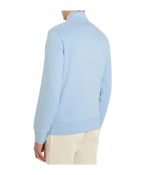 Polo Ralph Lauren Half-zip Logo-embroidered Jersey Sweatshirt