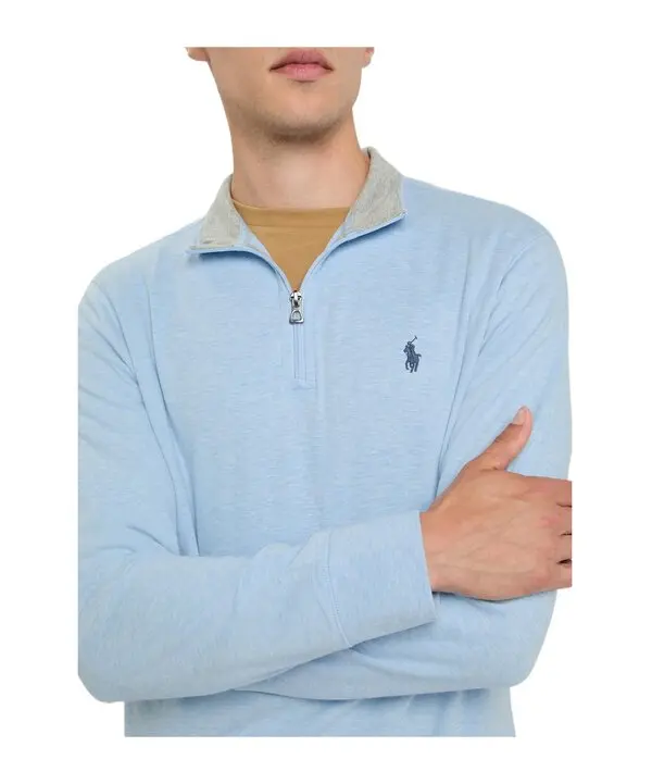 Polo Ralph Lauren Half-zip Logo-embroidered Jersey Sweatshirt