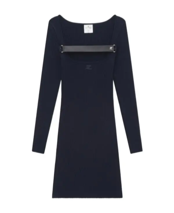 COURREGES Courrèges Racer Long-sleeved Mini Dress