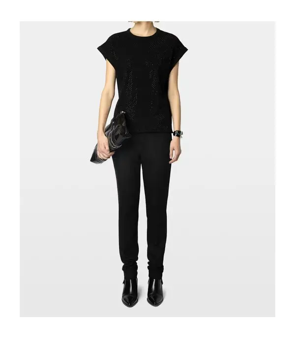 Zadig&Voltaire Cecilia Crystal-embellished T-shirt