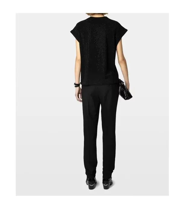 Zadig&Voltaire Cecilia Crystal-embellished T-shirt