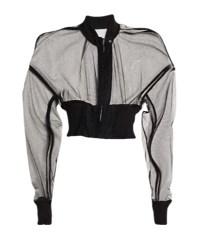 Rick Owens Tulle Bomber Jacket