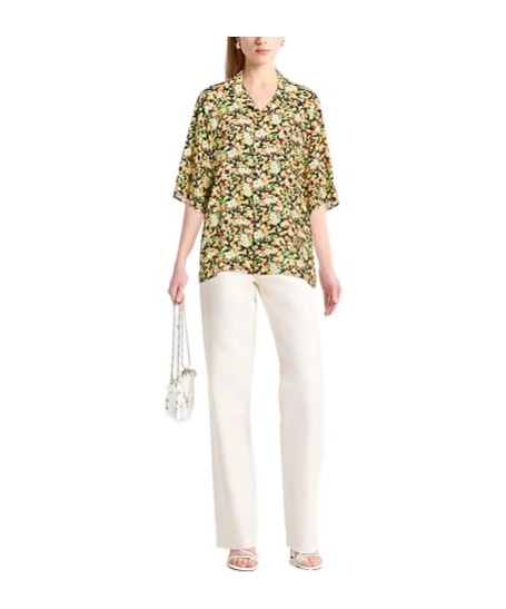 Marni Floral Print Satin Shirt