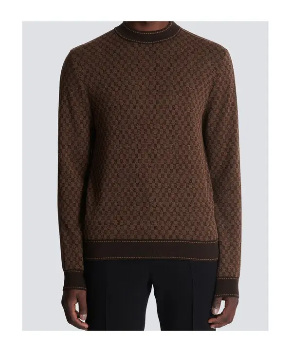 Balmain Mini Monogram Knit Jumper