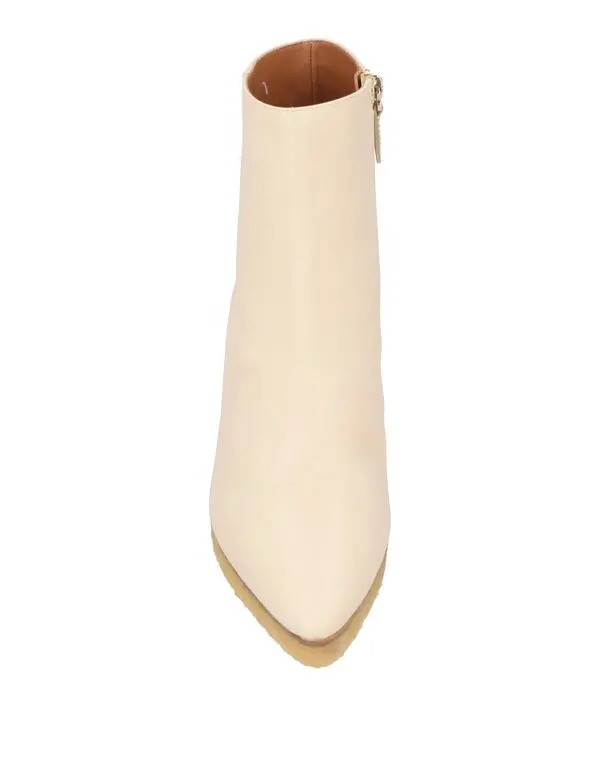 Chloé Leather Ankle Boots With Pointed Toe And Hidden Heel