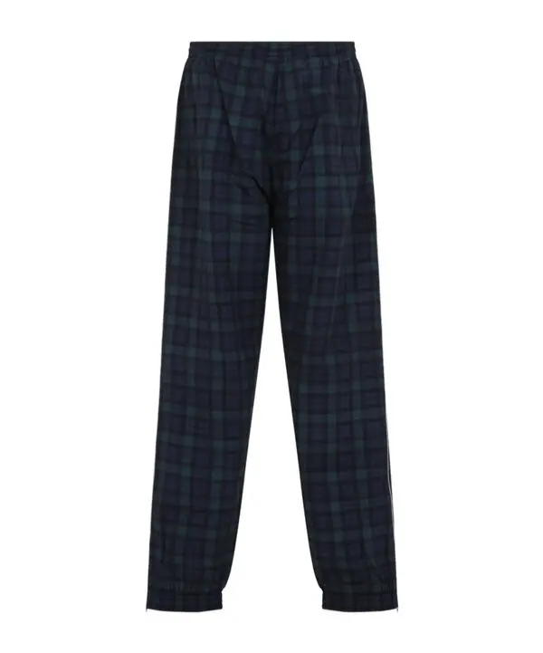 Martine Rose Logo Embroidered Checked Pants