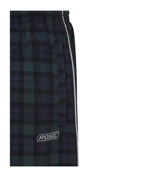 Martine Rose Logo Embroidered Checked Pants