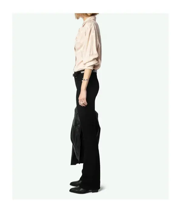Zadig&Voltaire Morning Silk Shirt With Lace Trim