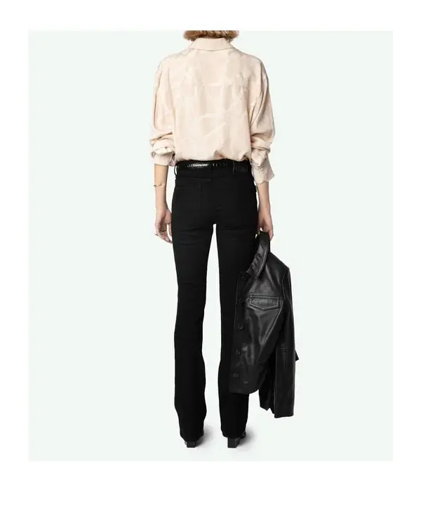 Zadig&Voltaire Morning Silk Shirt With Lace Trim
