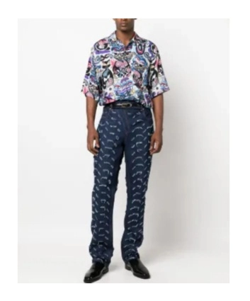 Martine Rose Mix-print Short-sleeve Shirt