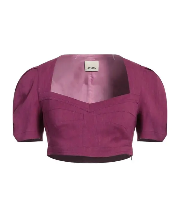 Isabel Marant Étoile Cropped Top With Square Neckline - Red