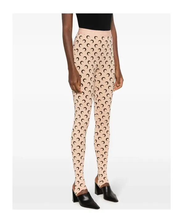MARINE SERRE Fuseaux Moon Recycled-jersey Leggings