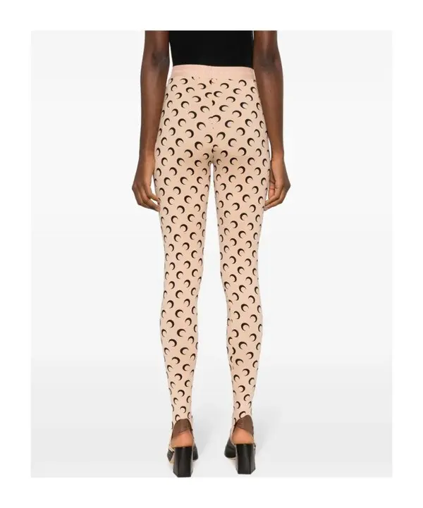 MARINE SERRE Fuseaux Moon Recycled-jersey Leggings