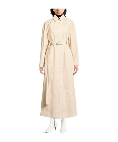 Sportmax Single-breasted Belted Trench Coat
