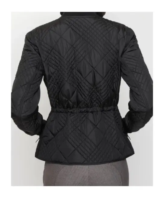 Burberry Quilted Jacket With Drawcord Waist And Equestrian Knight Design