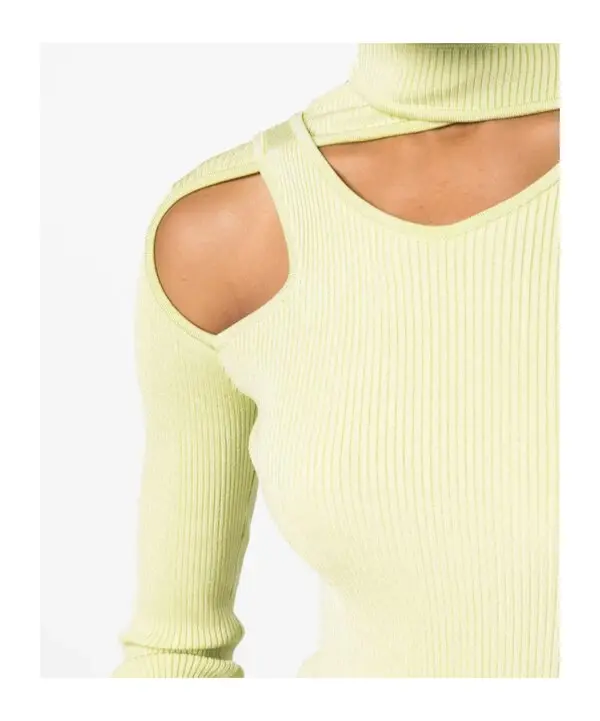 Coperni Cut-out Ribbed-knit Jumper