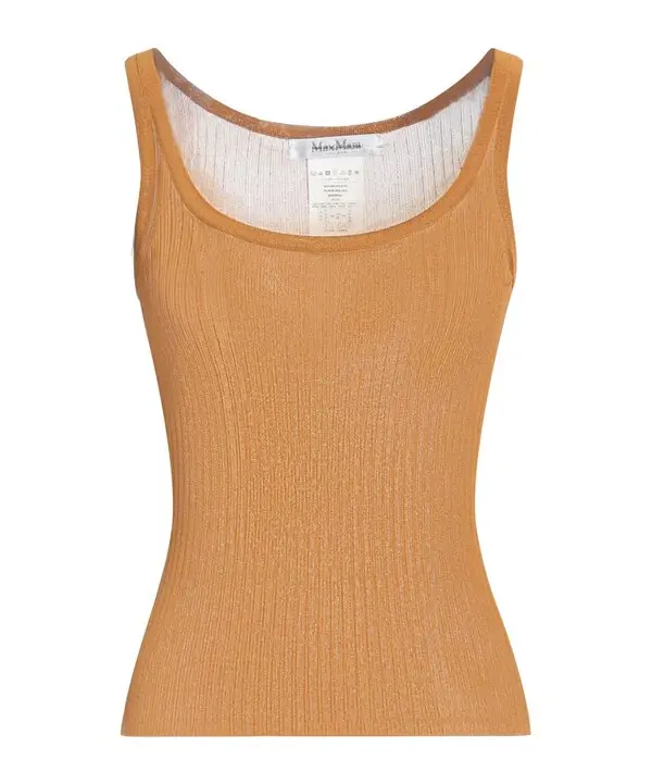 Max Mara Solid Sleeveless Knit Top