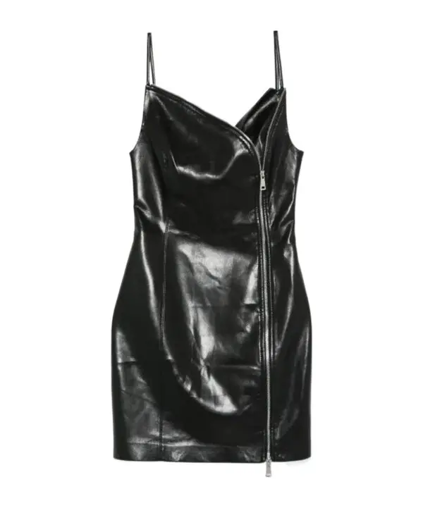 Nanushka Faux-leather Mini Dress With Side Zip