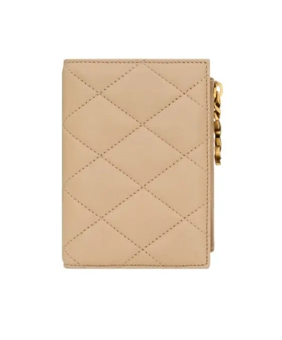 Saint Laurent Cassandre Bijou Bi-fold Wallet In Lambskin