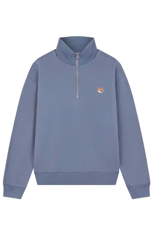Maison Kitsuné Long Sleeve Sweatshirt - Blue