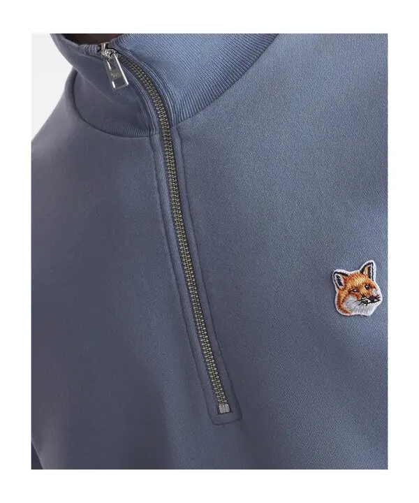 Maison Kitsuné Long Sleeve Sweatshirt - Blue