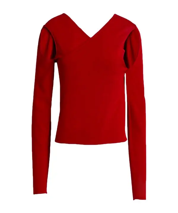 Rick Owens Long Sleeve V-neck Top