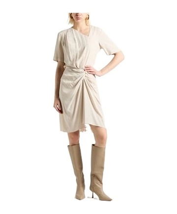 Isabel Marant Étoile Flared Mini Dress With V-neck And Short Sleeves