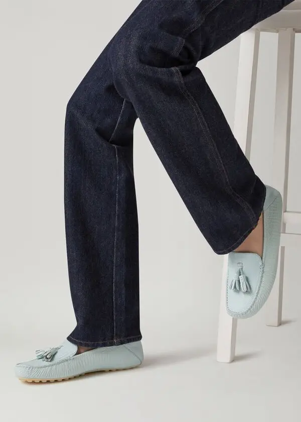 Loro Piana Tassel Detail Loafers - Green