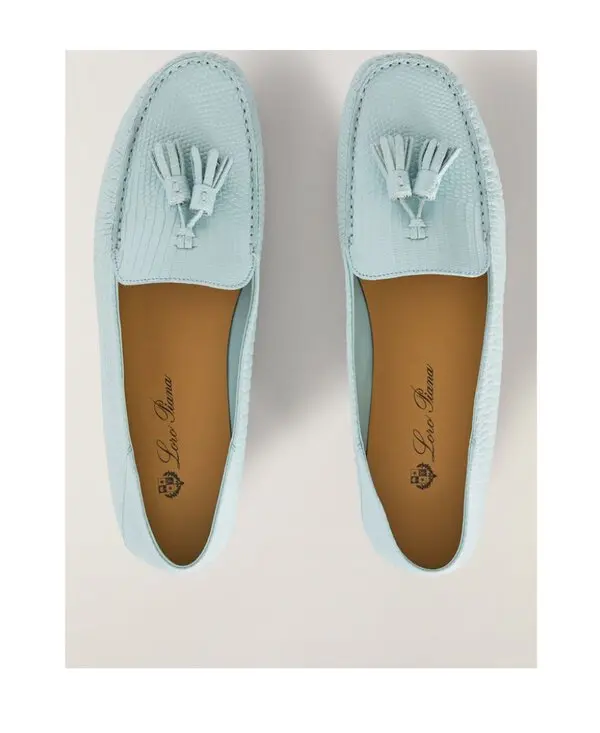 Loro Piana Tassel Detail Loafers - Green