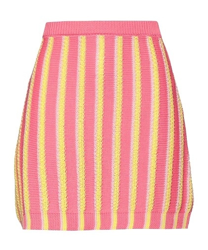 Marni Striped Knit Umbrella Skirt