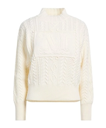 Max Mara Minimalist Solid Cable Knit Top
