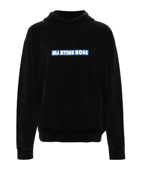 Martine Rose Blow Your Mind Logo-print Hoodie - Black