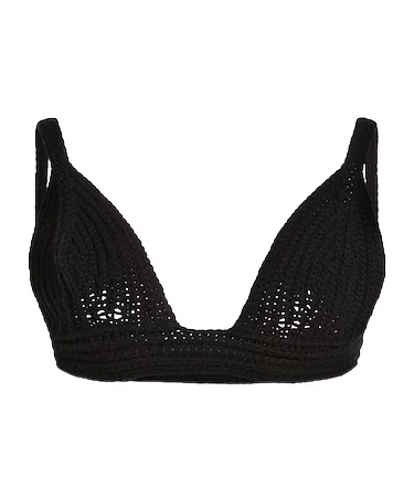 Max Mara Sleeveless Cropped Knit Top - Black