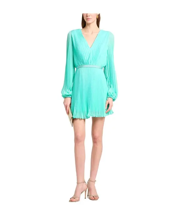 Max Mara Solid Color Comfortable Pleated Dress